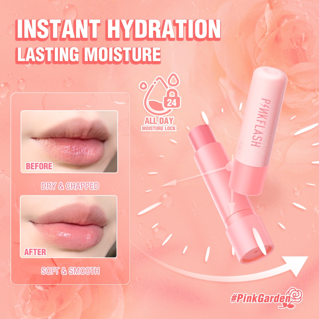 Jual PINKFLASH Lasting Moist Lip Balm Lip Care Deep Hydration Natural ...