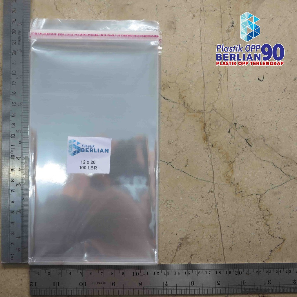 Jual 12X20 CM PLASTIK OPP (SEAL/LEM) TEBAL 20 MIC ASLI / PLASTIK KEMASAN | Shopee Indonesia