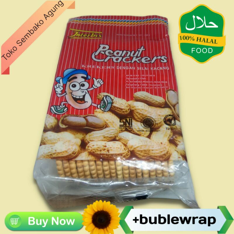 Jual Interbis Peanut Crackers biskuit kacang | Shopee Indonesia