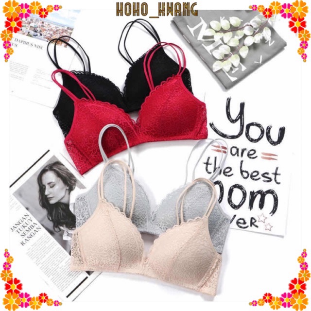 Jual HOHO_HWANG (B-8) Bra BH push-up Jepang sexy one-peice Tanpa Kawat Bahan Wanita | Shopee ...