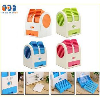 Jual Promo AC Duduk Double Mini Fan AC Portable Double Blower Kipas ...