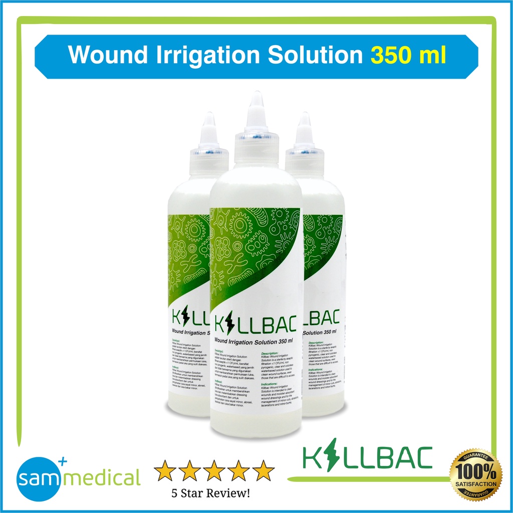 Jual KILLBAC Wound Irrigation / Cairan Pembersih Luka 350ml | Shopee ...