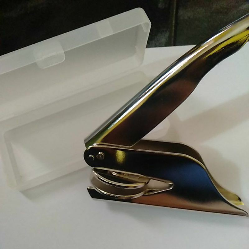 Jual Stempel Emboss / Stempel Timbul (Pocket) + (design) komplit siap ...