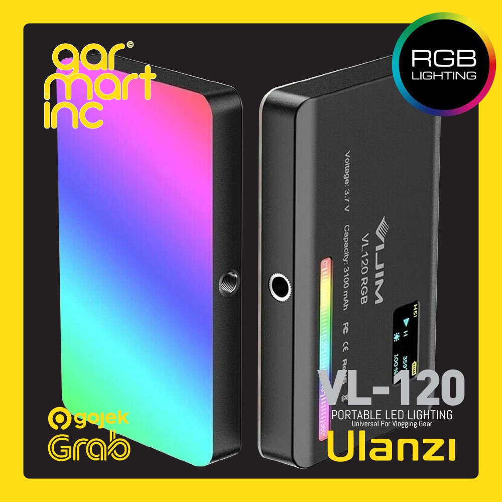 Jual ULANZI VL120 RGB Light Effect Lampu Studio LED Vlog Video VL-120 ...