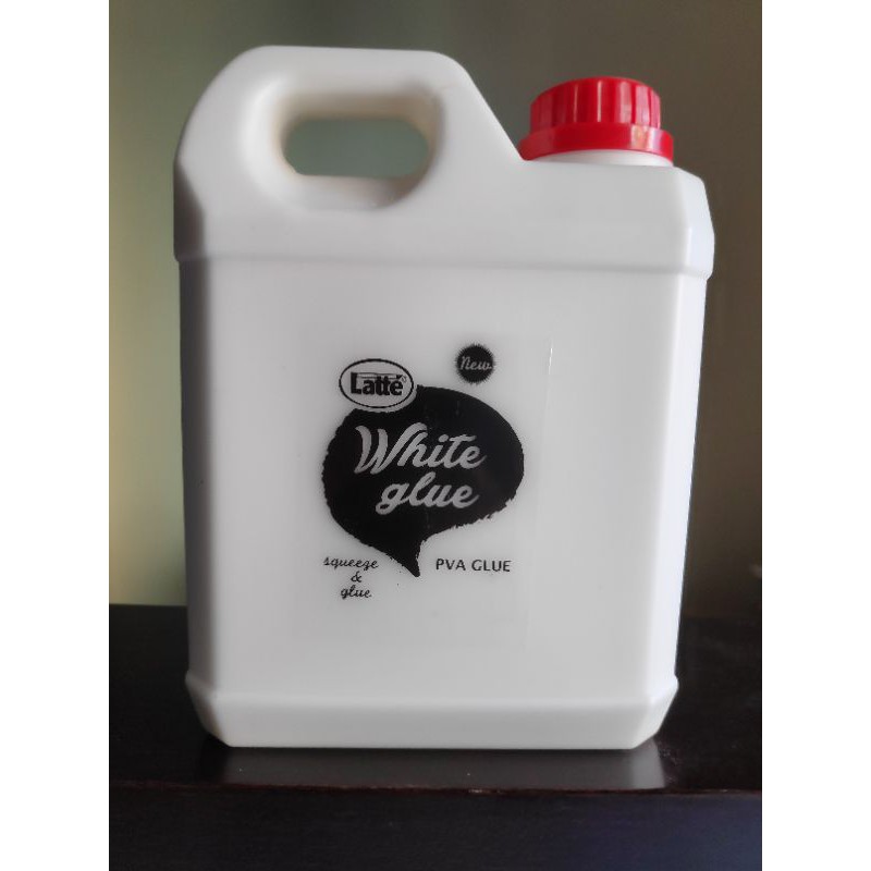 Jual Lem Putih Slime tofu Latte white glue 1000ml PVA | Shopee Indonesia