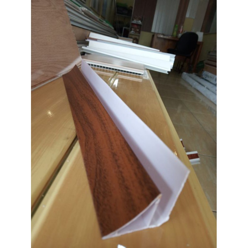 Jual List tembok kayu jati shunda plafon | Shopee Indonesia