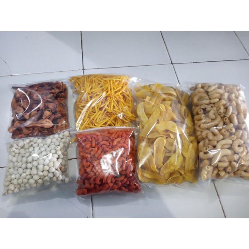 Jual makanan ringan aneka macam snack enak nikmat sedap pisang makaroni ...