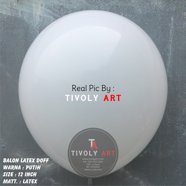 Jual Balon Latex Doff Putih | Balon Doff Putih isi 50 Pcs | Shopee ...