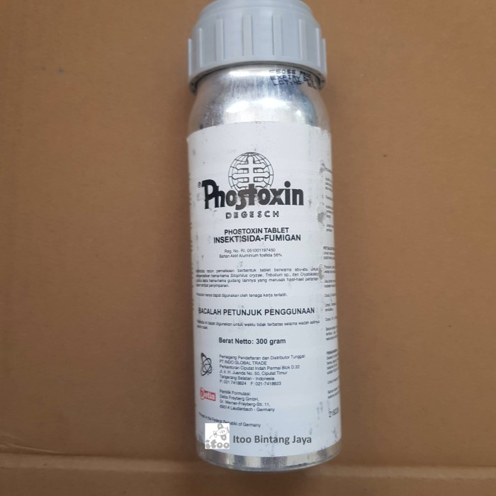 Jual Obat Fumigasi Untuk Hama Gudang Phostoxin Degesch Jerman 100 ...