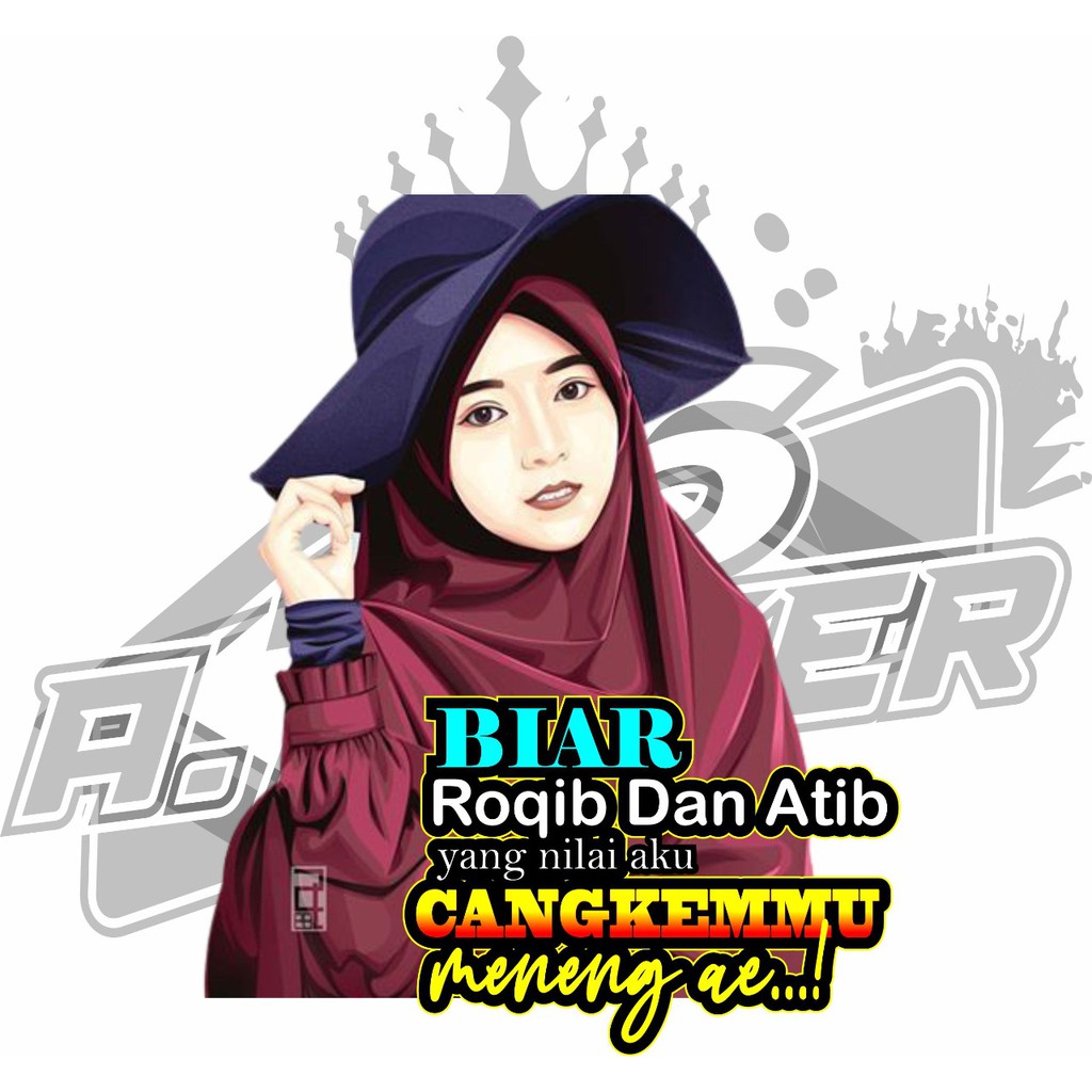 Jual stiker decal mobil/motor cewek keren | Shopee Indonesia
