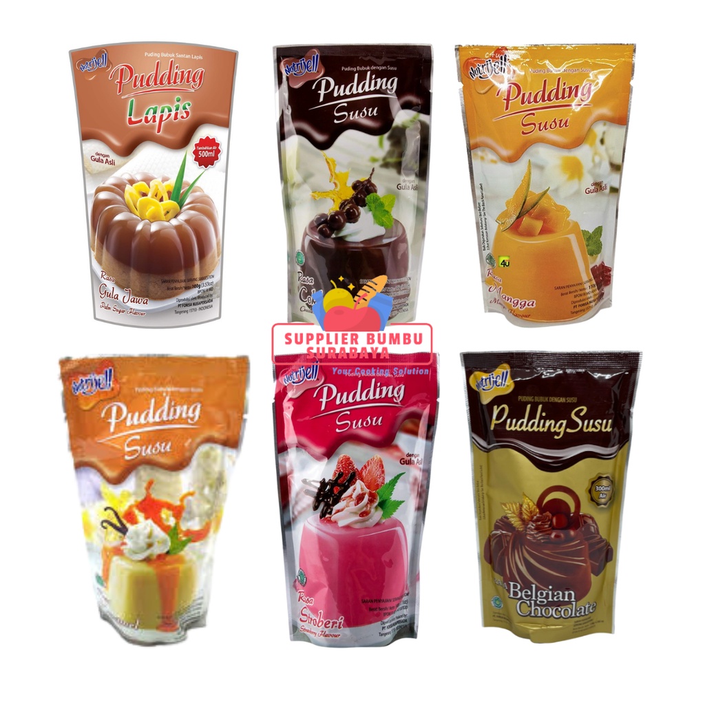 Jual Nutrijell - Pudding Susu Lapis dan Santan All Variants | Shopee ...