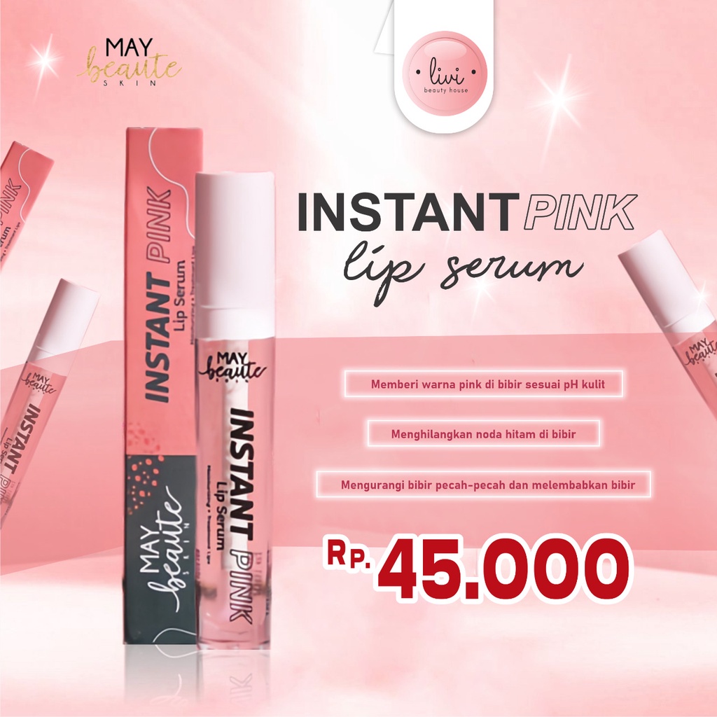 Jual LIVI - May Beaute Skin Instant Pink Lip Serum | Shopee Indonesia