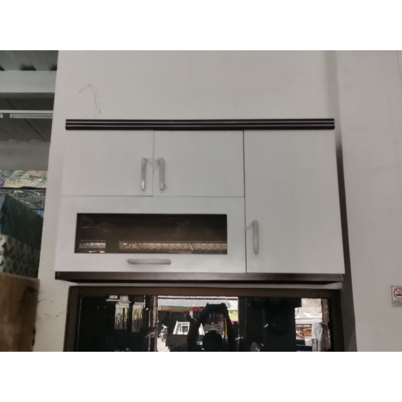 Jual kitchen set atas 3 pintu lemari dapur atas 3 pintu kayu bloktik ...