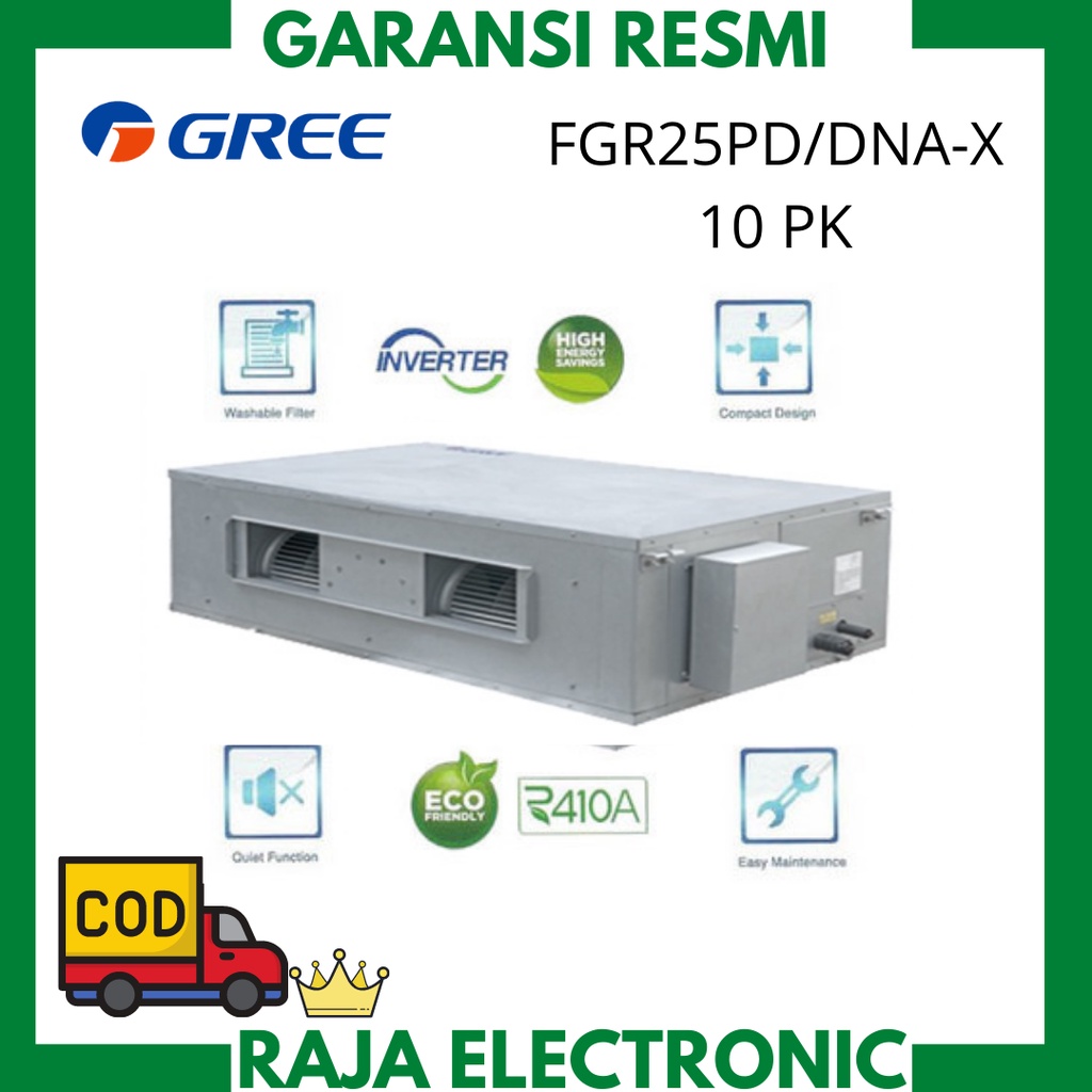 Jual AC BIG DUCT GREE 10 PK INVERTER FGR25Pd/DNa-X | Shopee Indonesia
