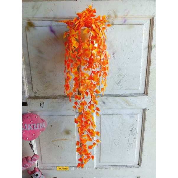 Jual bunga gantung set vas ombak tempel | Shopee Indonesia