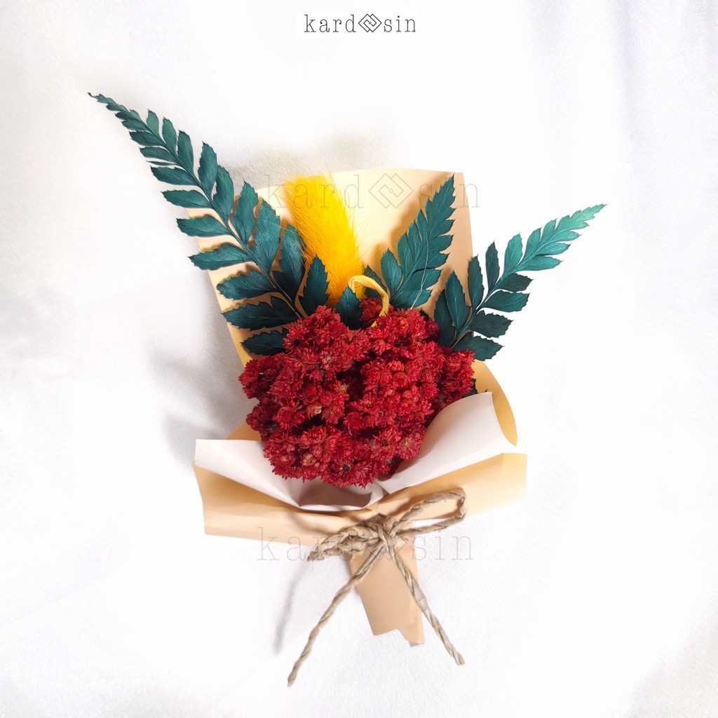 Jual MINI BOUQUET BUKET BUCKET KECIL BUNGA RANGKAI KERING DRIED FLOWER ...