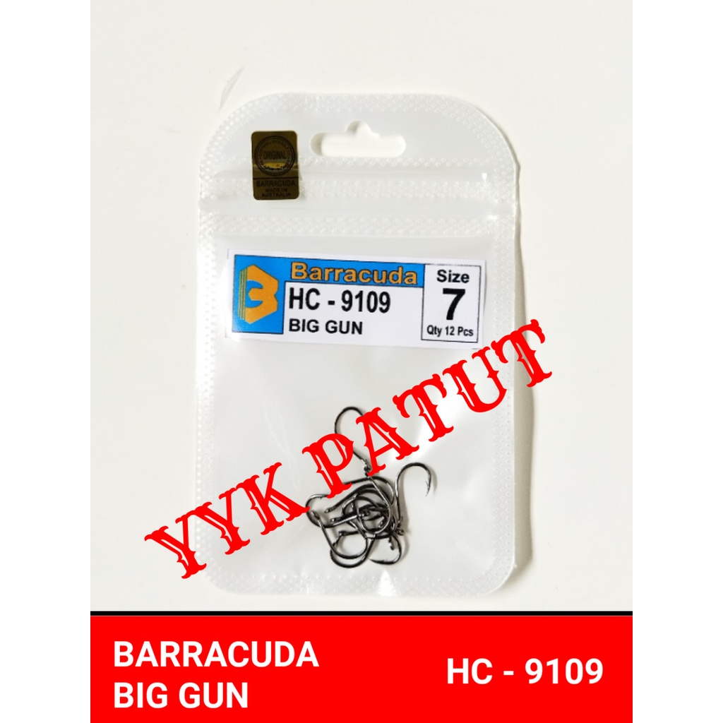 Jual paku HC 9109 BARRACUDA big gun bahan high carbon fishing hook mata ...