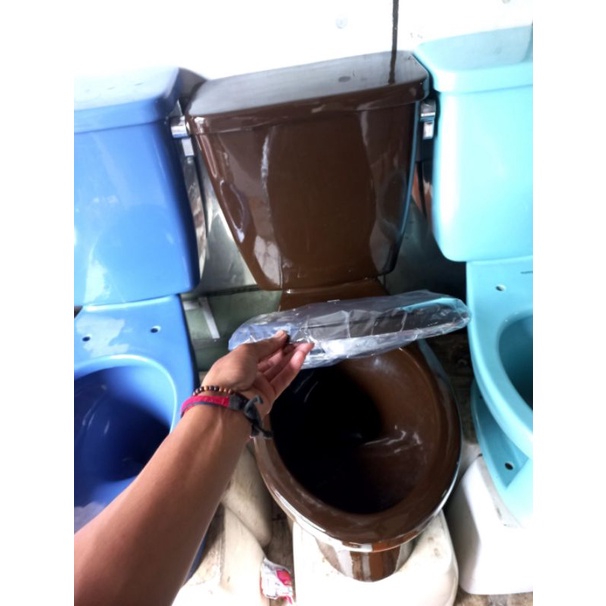 Jual Closet dudukToto cw516 engkol coklat tua warna langka | Shopee ...