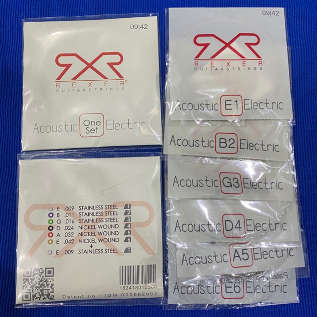 Jual Senar gitar REXER (1set) | Shopee Indonesia