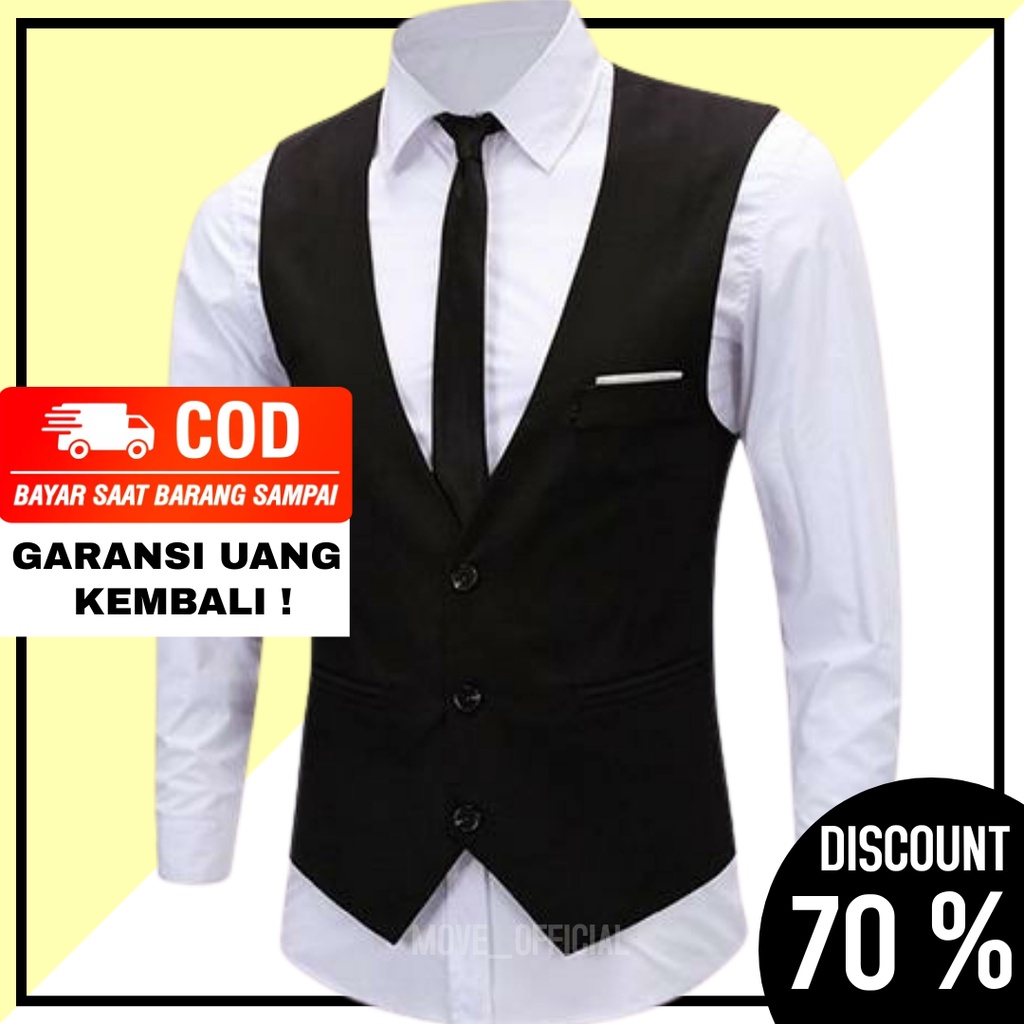 Jual Rompi Jas Pria Rompi Blazer Pria | Shopee Indonesia
