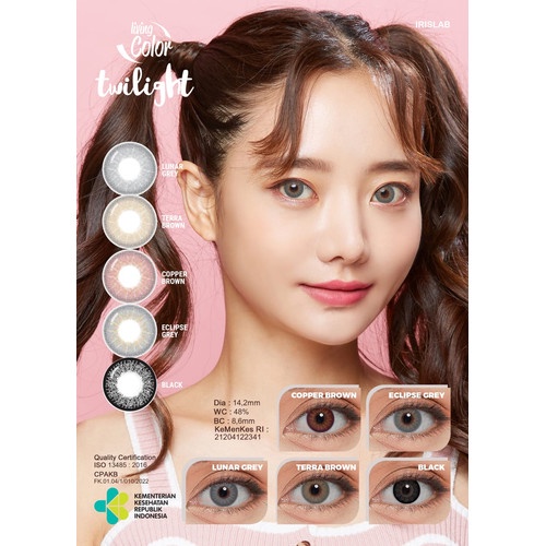 Jual MURAH Softlens LIVING COLOR - TWILIGHT Black / Eclipse Gray ...