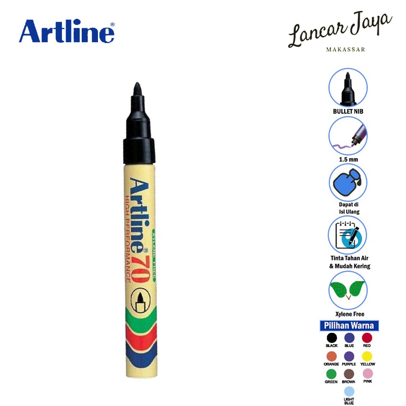 Jual ARTLINE Spidol Permanent Marker EK-70 | Shopee Indonesia