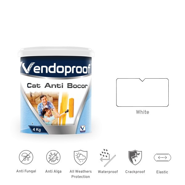 Jual Cat Waterproof Vendoproof 4 kg White | Shopee Indonesia