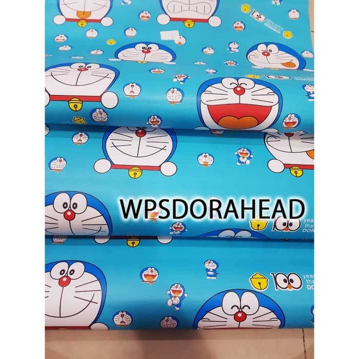 Jual Wallpaper Stiker Dinding Karakter Doraemon Kepala Biru WPS ...