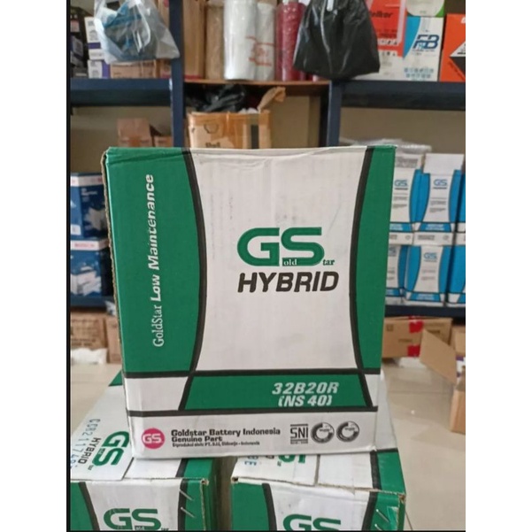 Jual AKI BATERAI GS GOLDSTAR HYBRID NS40/32B20R 12V 32AH MOBIL AVANZA ...