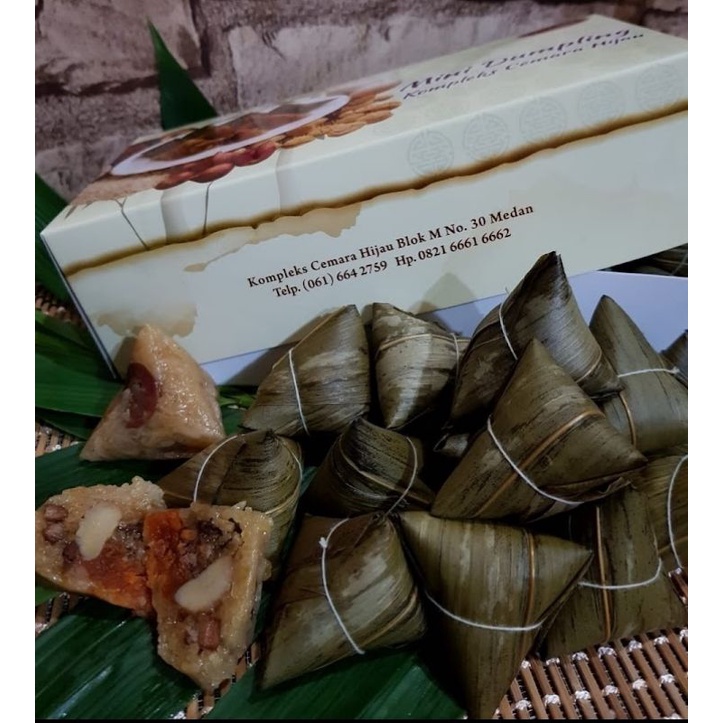 Jual Bakcang mini Medan Cemara Hijau isi 20pcs | Shopee Indonesia