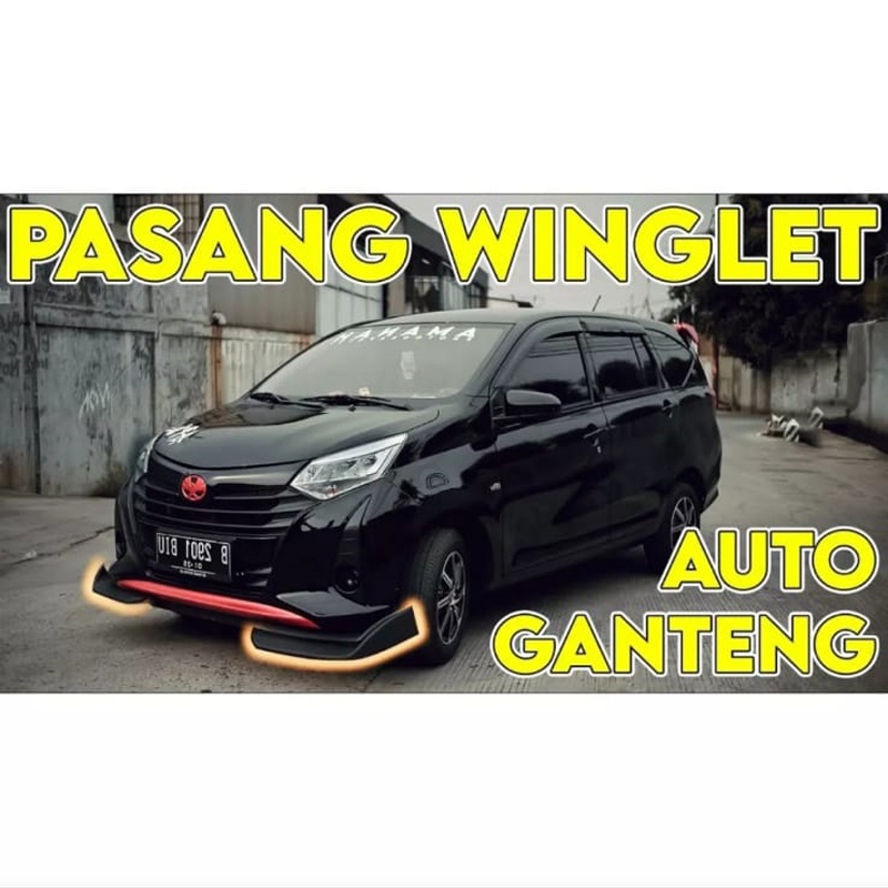 Jual Pasang Winglet Mobil Auto Ganteng - Paket 1 Set Winglet Bumper ...