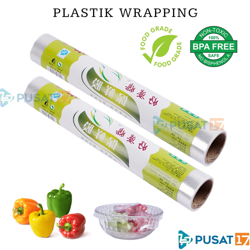 Jual PUSAT17 PLASTIK WRAPPING MAKANAN 30CM ROLL / CLING WRAP PLASTIK ...
