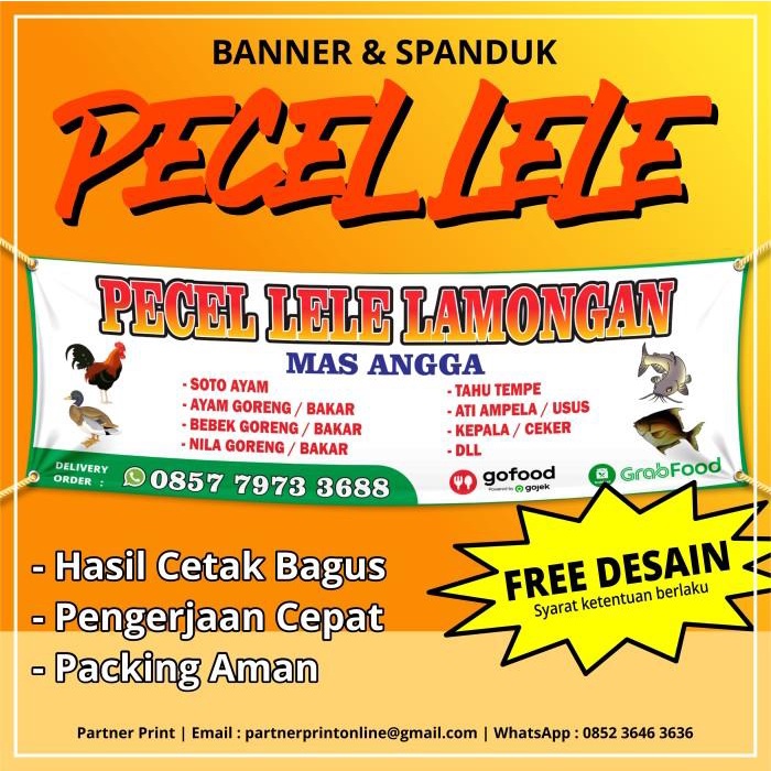 Jual Banner Spanduk Pecel Lele Murah | Shopee Indonesia