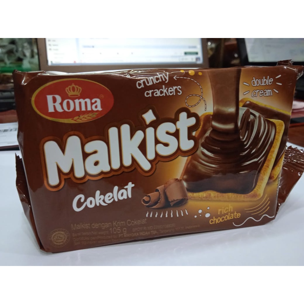 Jual ROMA MALKIST Coklat berat 90 gr | Shopee Indonesia