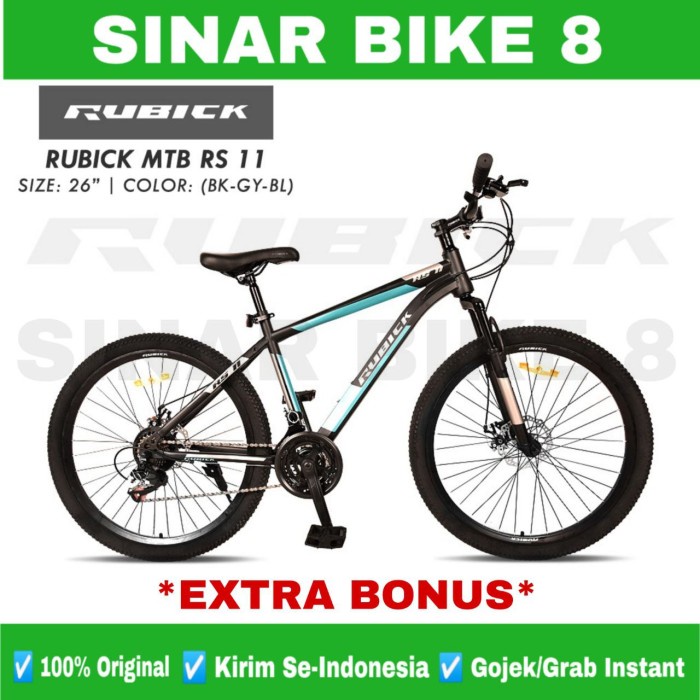 Jual Sepeda Gunung Ukuran 26 Inch MTB RUBICK RS 11 Rem Cakram 21 Speed ...