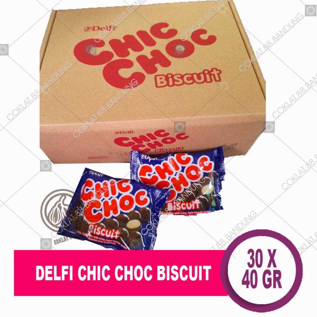 Jual DELFI CHIC CHOC BISCUIT BOX 30 PCS X 36 GR EX 40GR, COKELAT DELFI ...