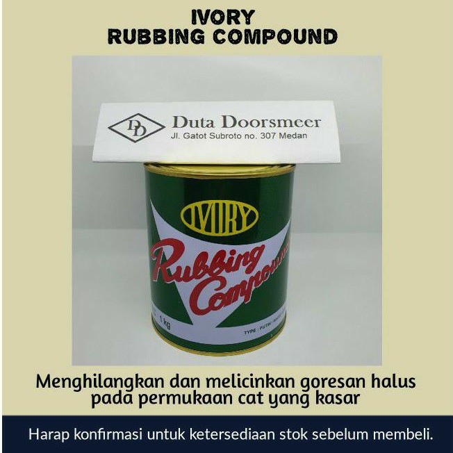 Jual Ivory Rubbing Compound Putih 1 Kg - Obat Rabin Putih | Shopee ...