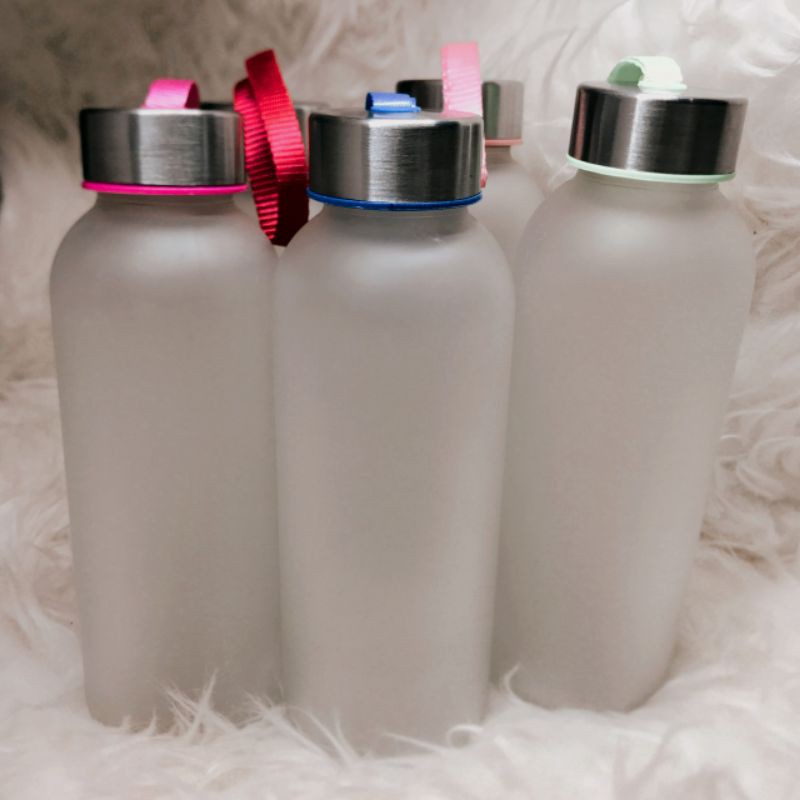 Jual botol kaca doff 420ml/botol minum/botol tumbler/botoll doff ...
