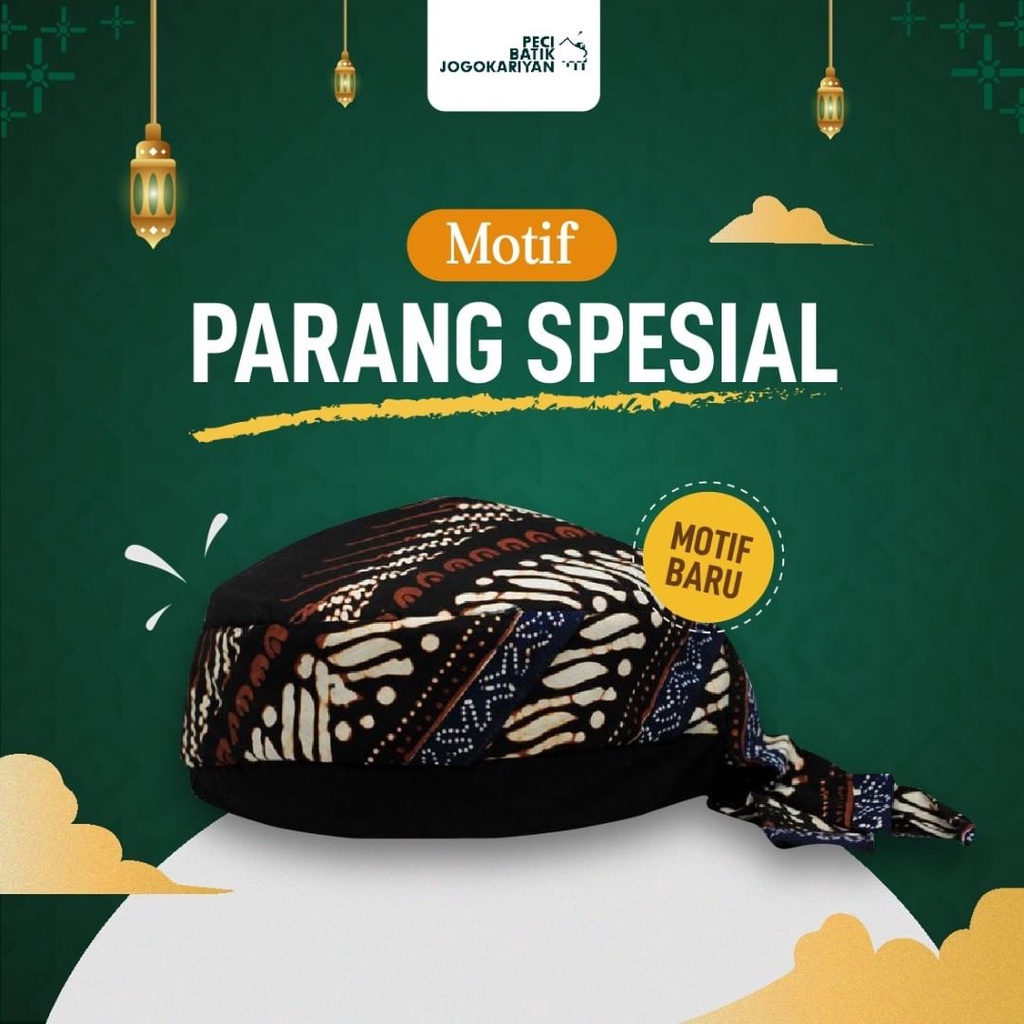 Jual PECI BATIK JOGOKARIYAN Motif Parang Kumitir Coklat BEST SELLER ...