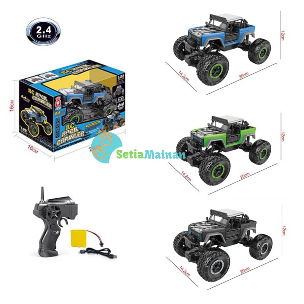Jual Mainan Anak Mobil Mobilan Remote Control RC Rock Crawler Mobil ...