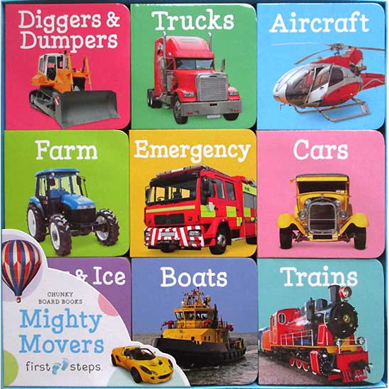 Jual BUKU ANAK : (BBS-FSTEP-MIGHT) MIGHTY MOVERS Chunky Board Books ...
