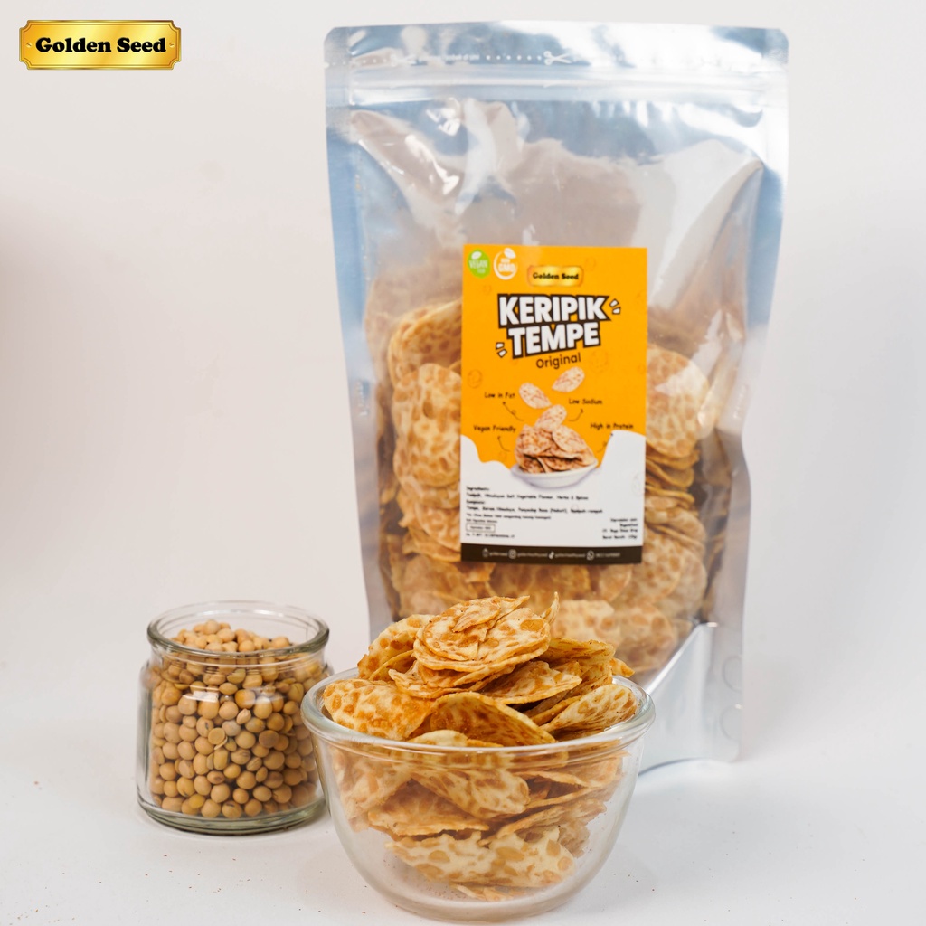 Jual KERIPIK TEMPE 200 GR ORIGINAL & SPICY | TEMPEH CHIPS 200 GRAM [NON GMO] GLUTEN FREE ...