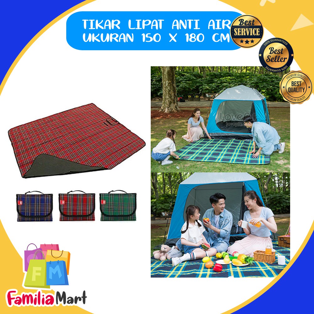 Jual MATRAS TIKAR PIKNIK TIKER LIPAT 150 X 180 FOLDABLE TRAVELING ...