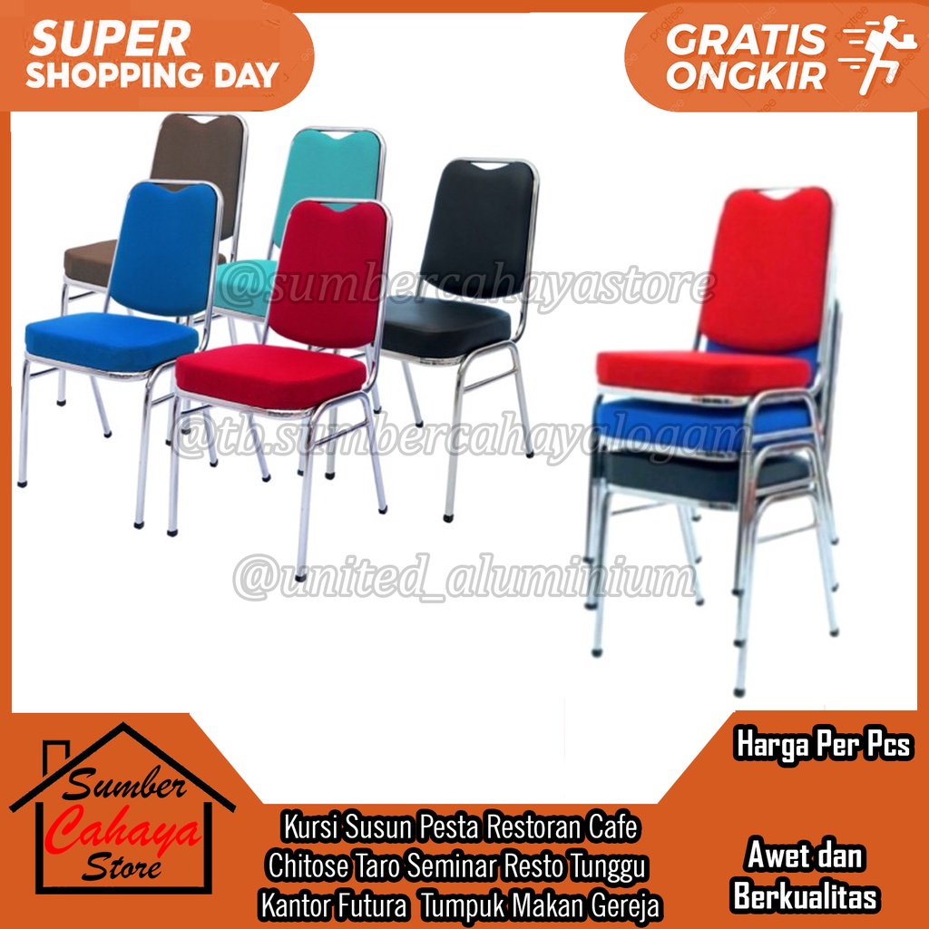Jual Kursi Susun Pesta Restoran Cafe Taro Seminar Resto Tunggu Kantor ...