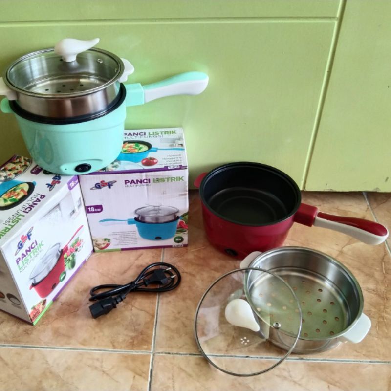Jual Panci mini elektrik kukus listrik 18cm multifungsi elektric fry ...