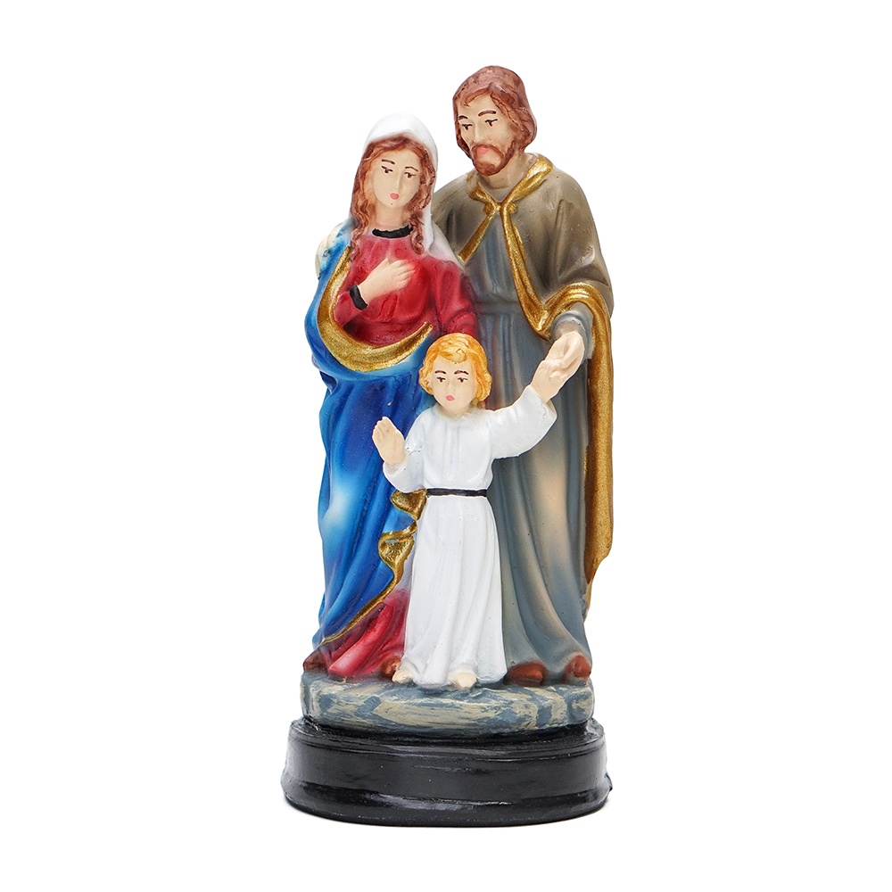Jual Pajangan Patung Rohani Keluarga Kudus Jubah Raja 17cm Yesus da ...