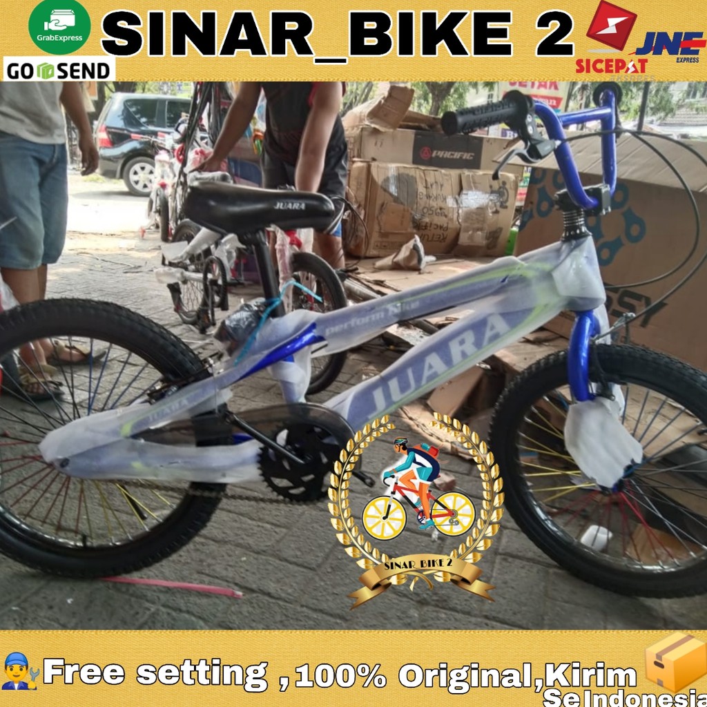 Jual Sepeda Anak Bmx 20 Inch Juara Bike Jari Motor Ban 20 x 2.50 (Ekspedisi) | Shopee Indonesia