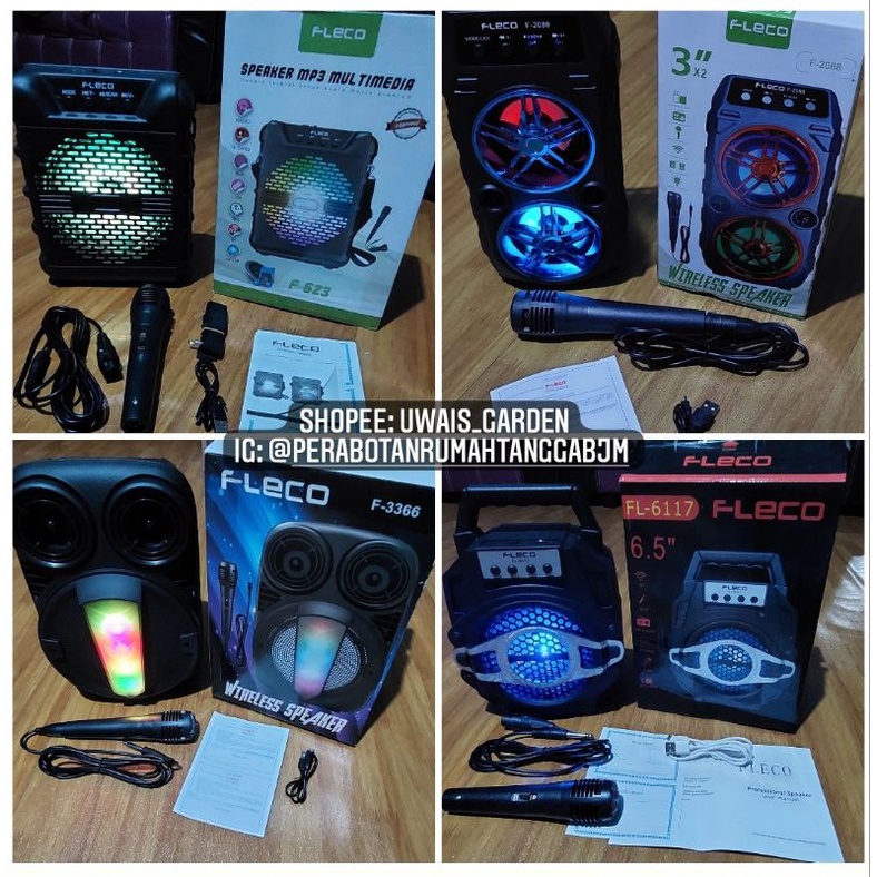 Jual Speaker Bluetooth fleco F-623 / Speaker wireless fleco FL 6117 ...