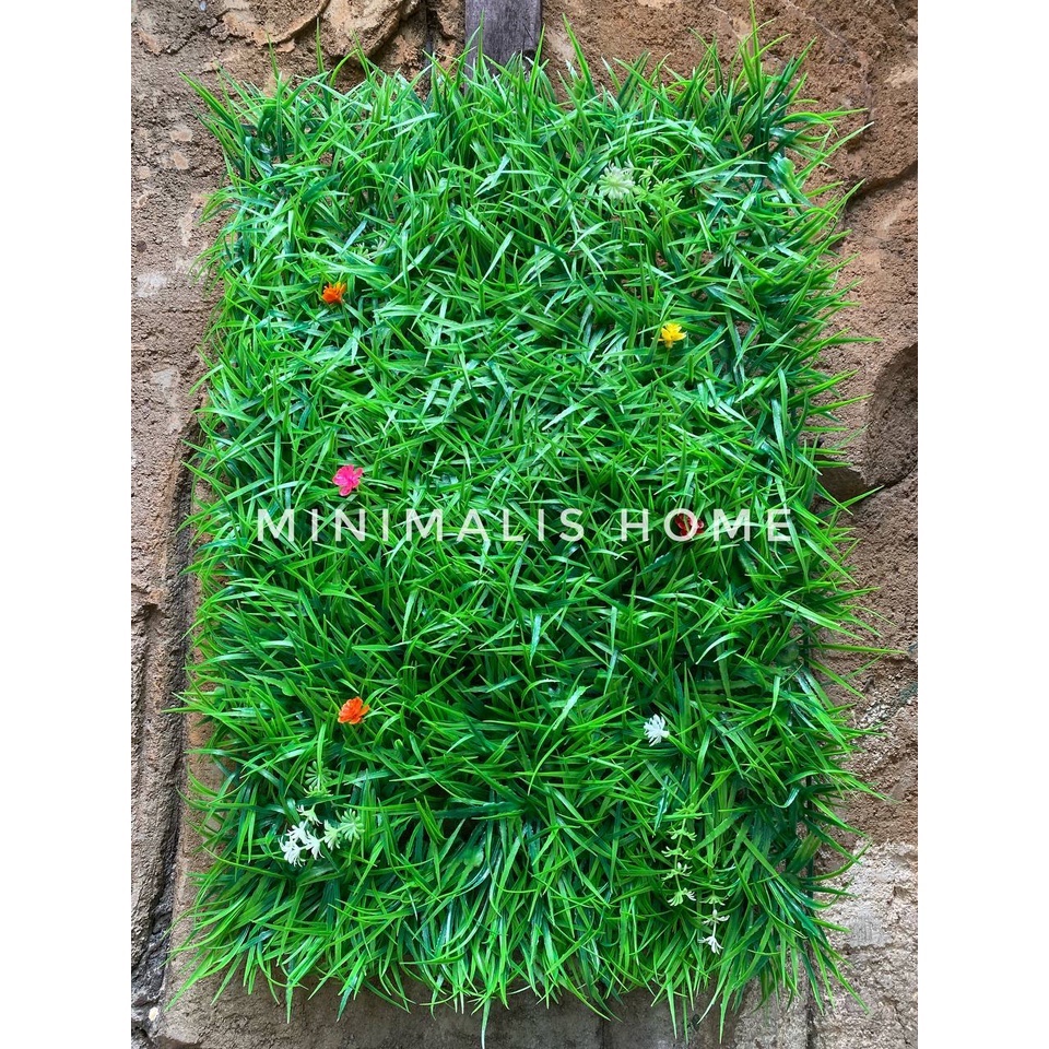 Jual Rumput Dinding Sintetis Daun Hias Sintesis Dekorasi Dinding ...