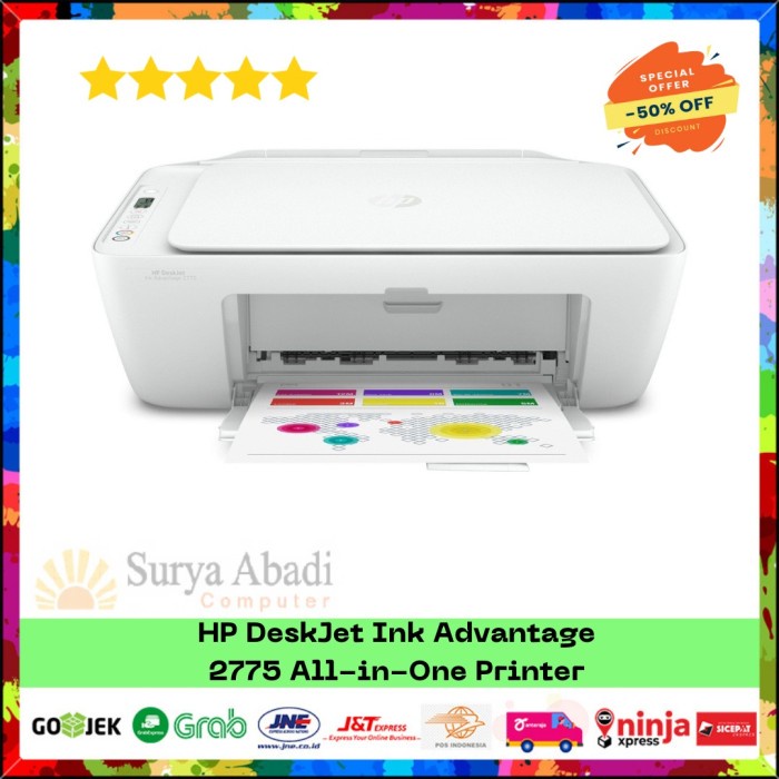 Jual HP DeskJet Ink Advantage 2775 All-in-One Printer | Shopee Indonesia